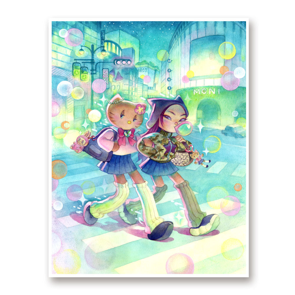 Gyaru Friends Print – Chris Hong Art