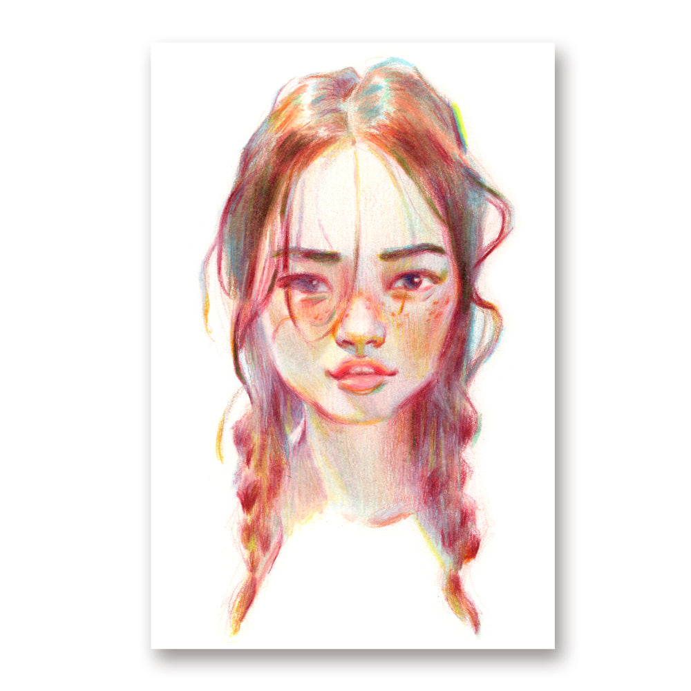 Colour Pencil Portrait Original #001 – Chris Hong Art